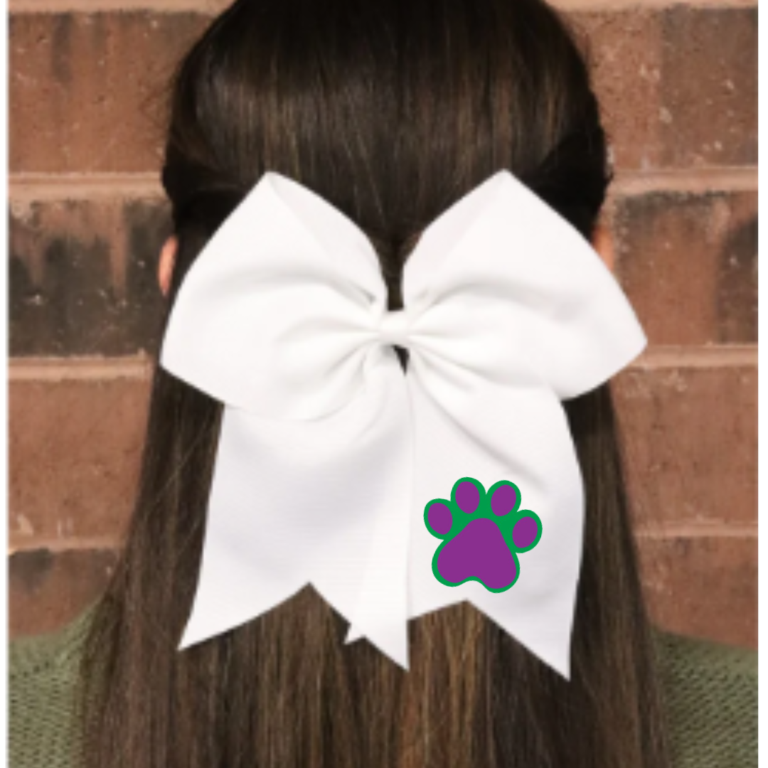 McNeal Elementary Bow with Glitter Logo – BananaBug Designs