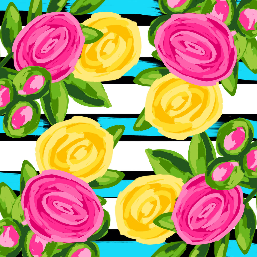 Preppy Monogrammed License Plate