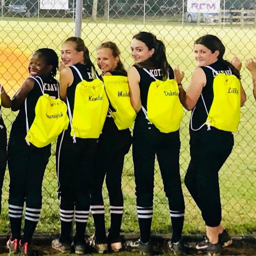 Zumer Sports Softball Drawstring Bag – BananaBug Designs
