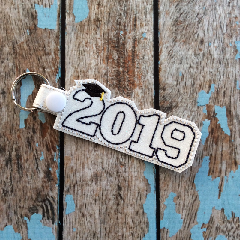 Graduation year keychain