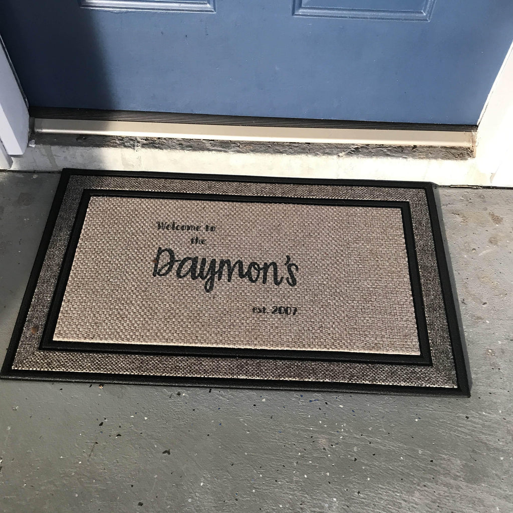 Monogrammed Heavy Duty Door Mat