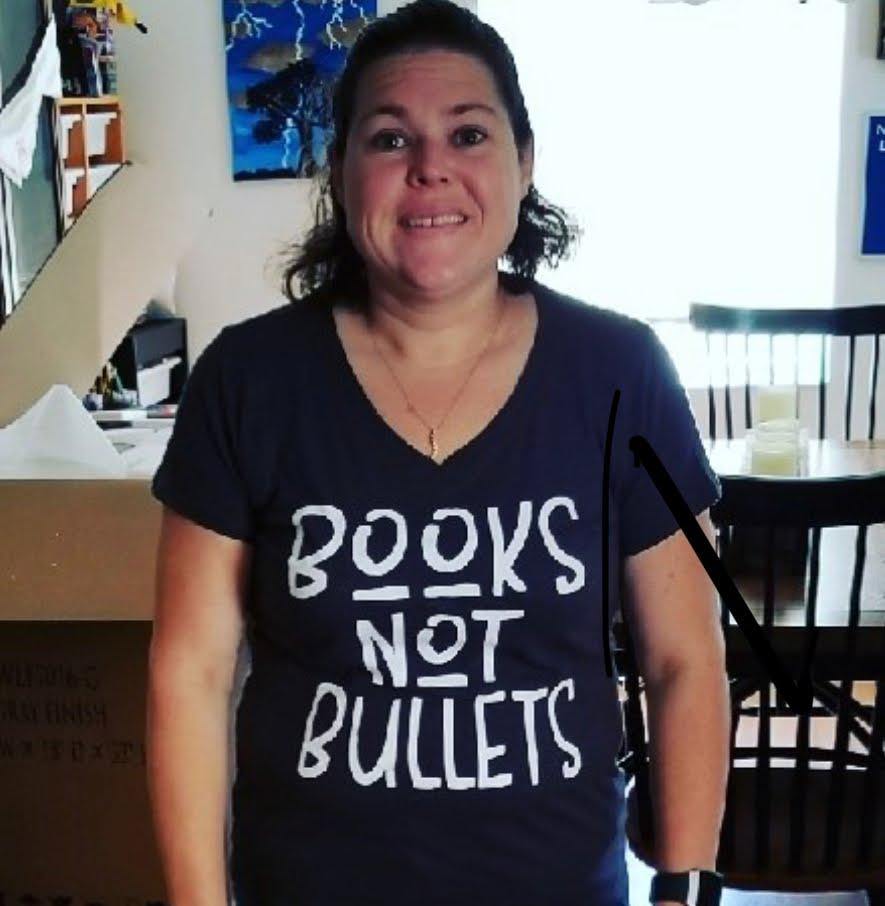 Books NOT Bullets Tee – BananaBug Designs