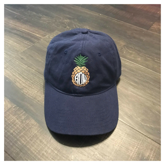 Monogrammed Pineapple Hat – BananaBug Designs